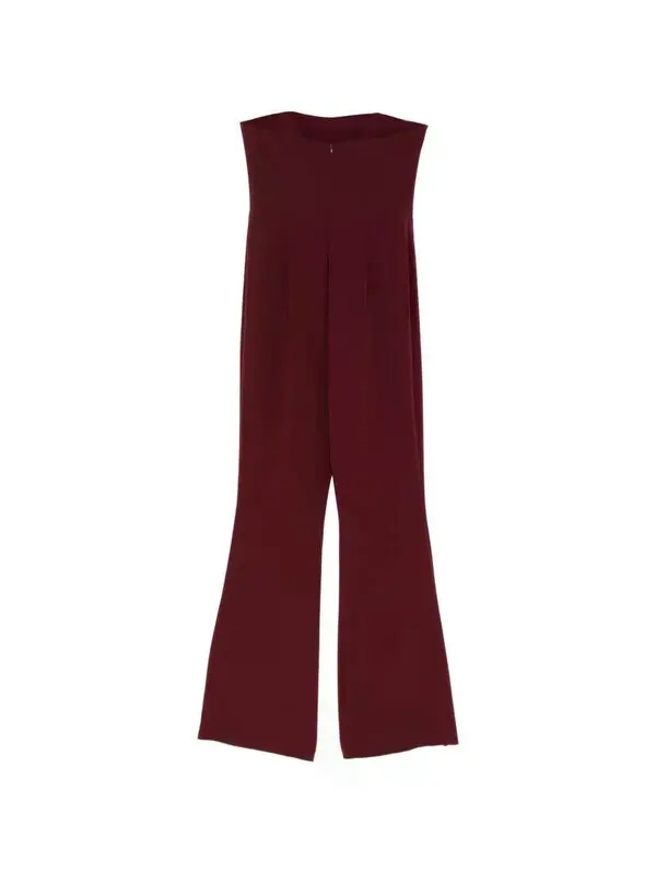 ISABEL SANCHIS Strapless Flared Jumpsuit