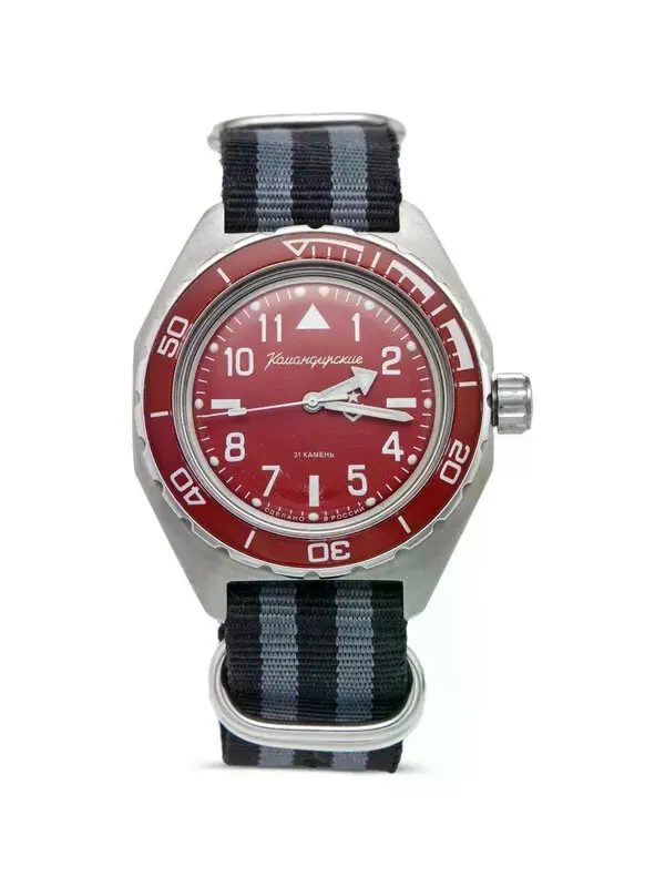 VOSTOK CLTH Komandirskie 42mm Watch - Red
