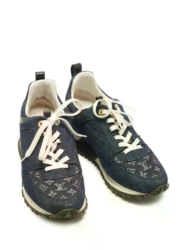 LOUIS VUITTON Monogram Denim Run Away Sneakers