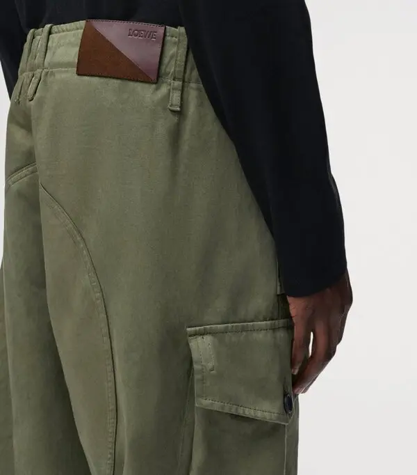 Loewe Cotton Tapered Cargo Trousers