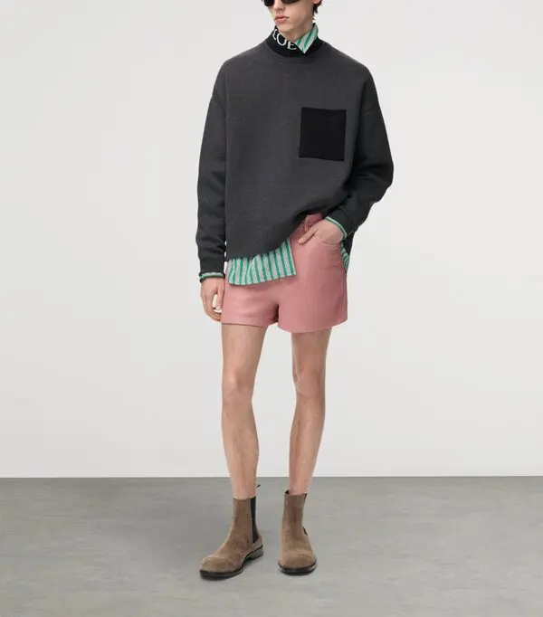 Loewe Anagram-pocket Sweatshirt - Grey