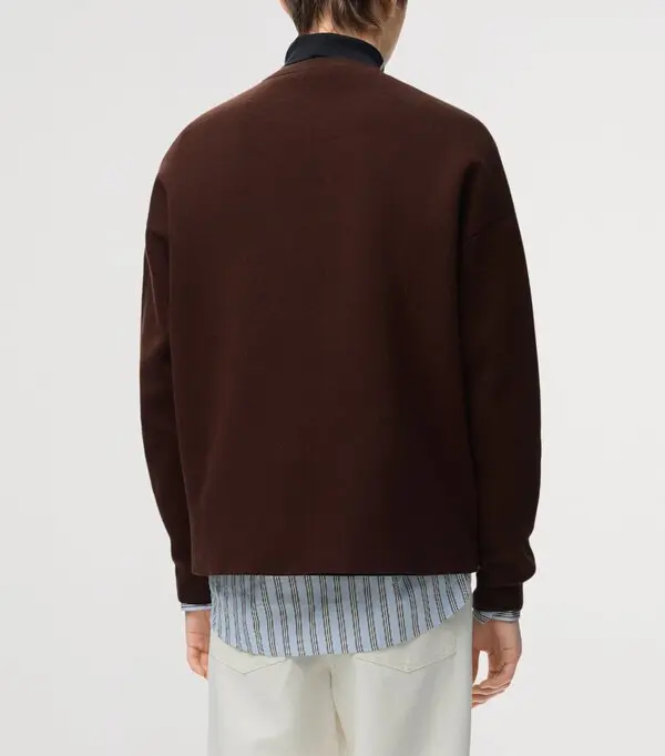 Loewe Anagram-pocket Sweatshirt - Brown