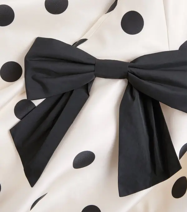 Rebecca Vallance Satin Polka Dot Bacio Midi Dress