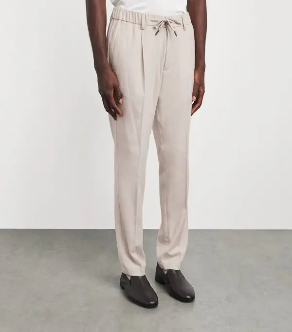 Herno Silk-cashmere Drawstring Trousers