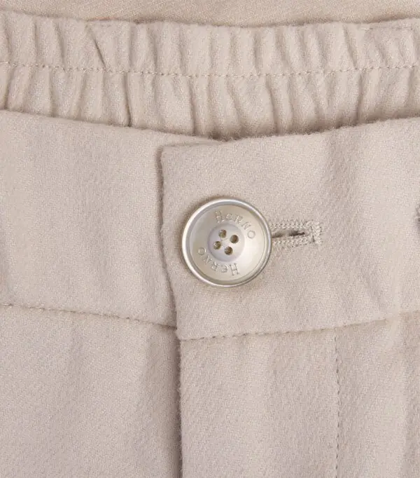 Herno Silk-cashmere Drawstring Trousers