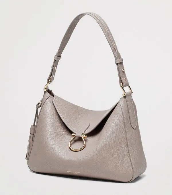 ASPINAL OF LONDON Grained Leather Ella Shoulder Bag