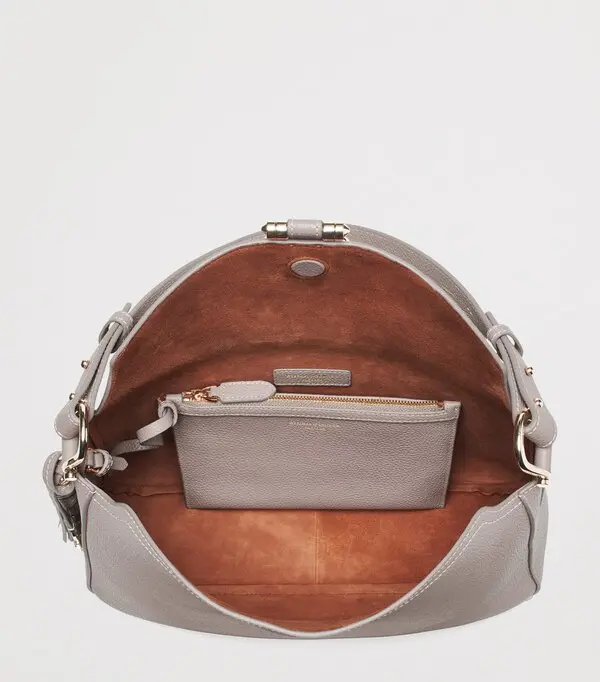 ASPINAL OF LONDON Grained Leather Ella Shoulder Bag