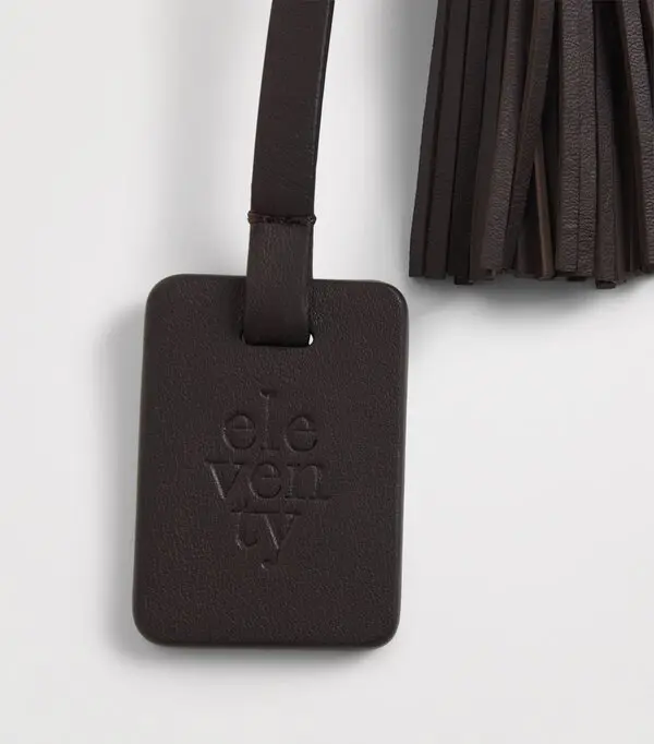 Eleventy Calfskin Fringed Keyring