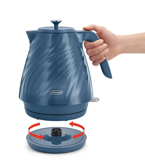 DE'LONGHI Ballerina Seta Kettle - Blue