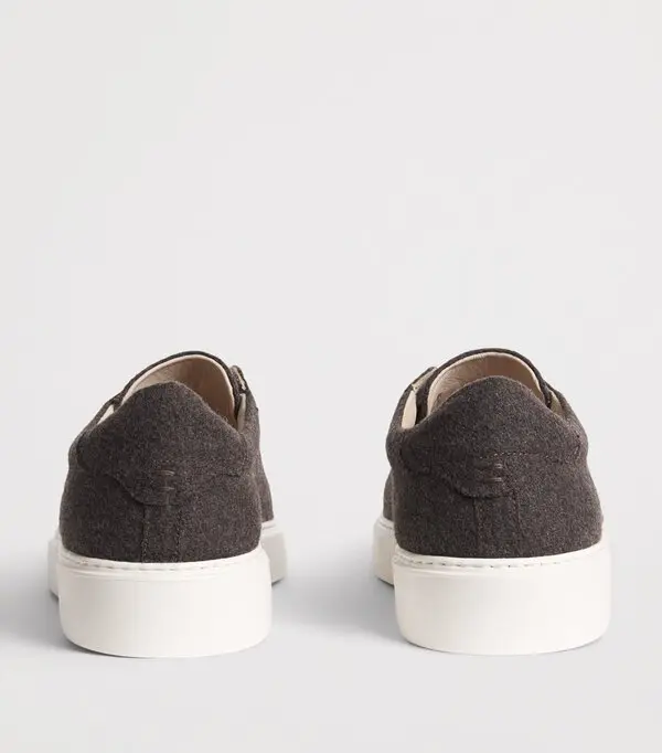 Eleventy Flannel Slip-on Sneakers
