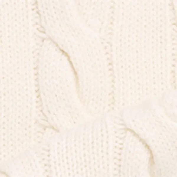 Polo Ralph Lauren Wool-blend Cable-knit Bear Scarf - Ivory