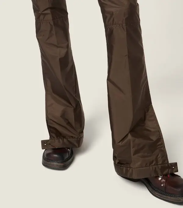 Miu Miu Technical Fabric Flare Trousers