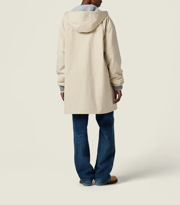 Miu Miu Panama Cotton Hooded Jacket