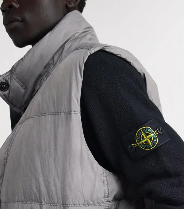 Stone Island Virgin Wool-blend Compass Sweater - Black