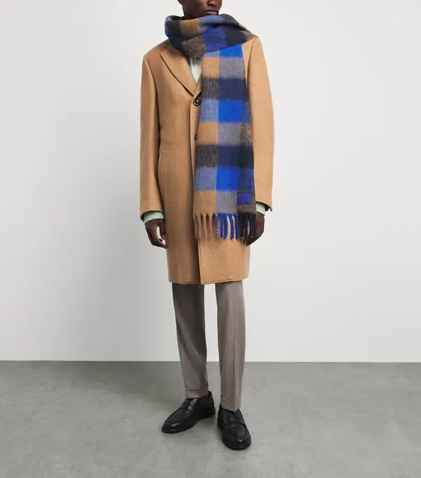 Paul Smith Alpaca-blend Check Scarf