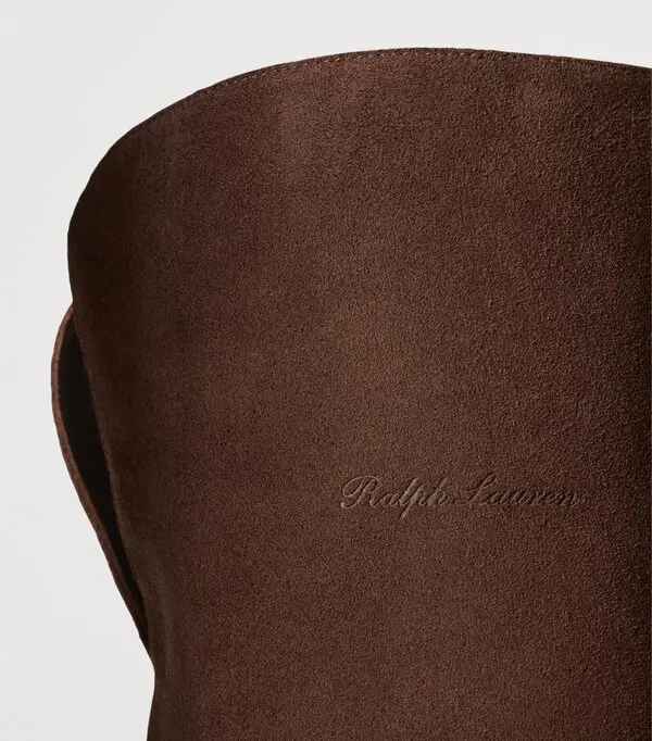 Ralph Lauren Suede Harlee Knee-high Heeled Boots 55