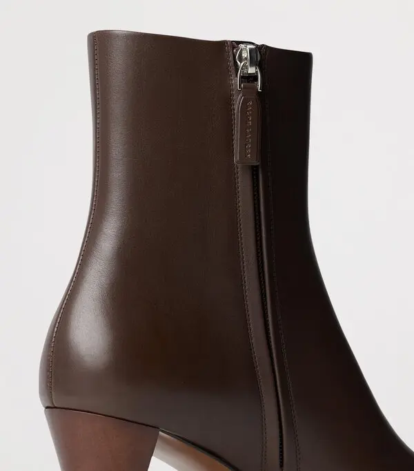 Ralph Lauren Calfskin Bernice Ankle Boots 55