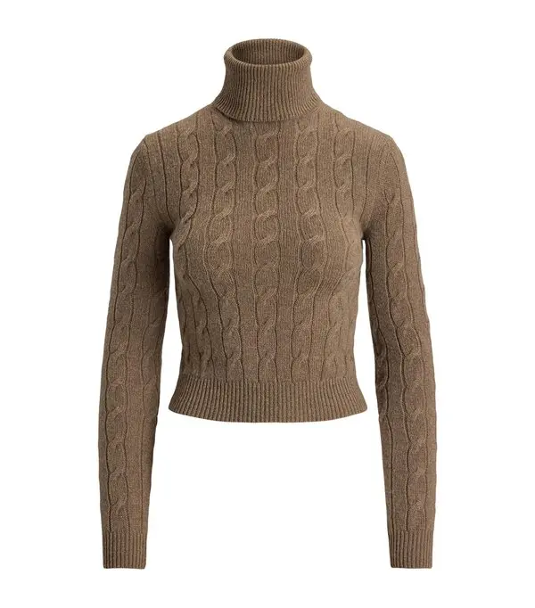 Ralph Lauren Cashmere Cable-knit Rollneck Sweater