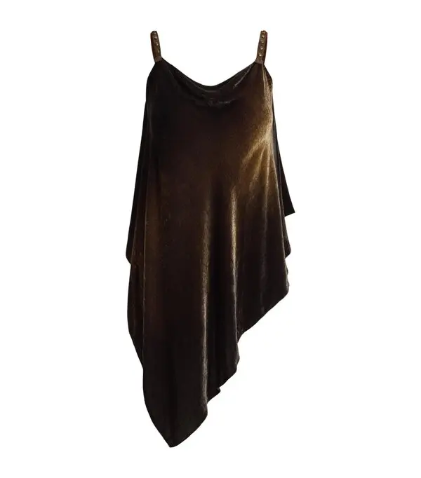 Ralph Lauren Velvet Asymmetrical Idina Top