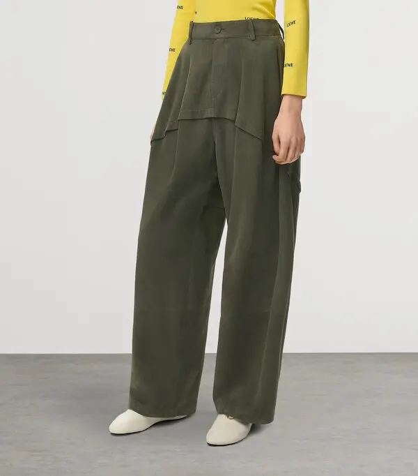 Loewe Suede Layered Trousers