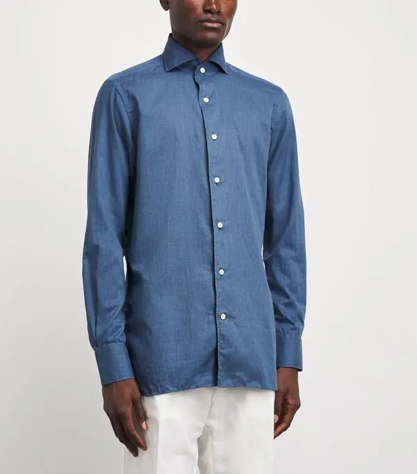 100HANDS Cotton Herringbone Shirt