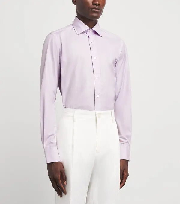 100HANDS Cotton Fine Stripe Shirt
