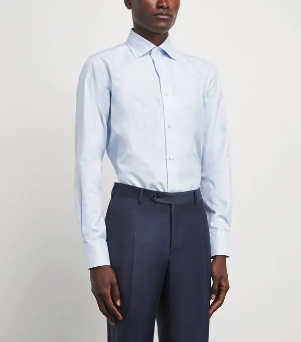 100HANDS Cotton Twisted Stripe Shirt