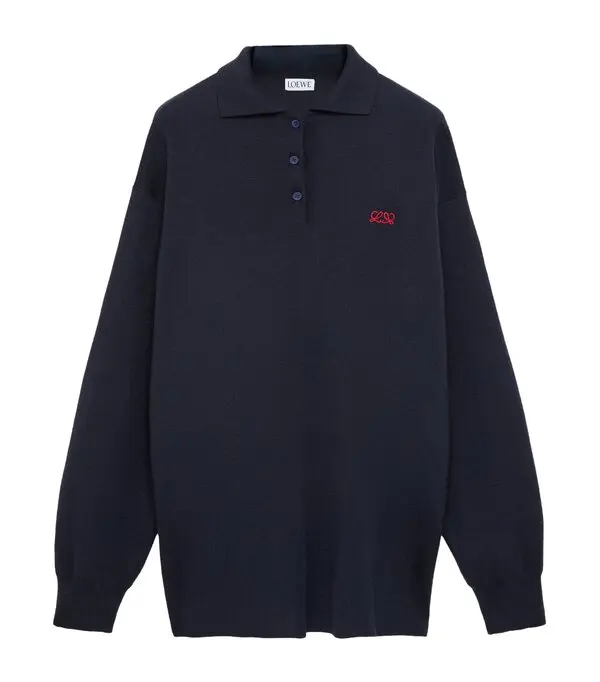 Loewe Cashmere-silk Polo Sweater