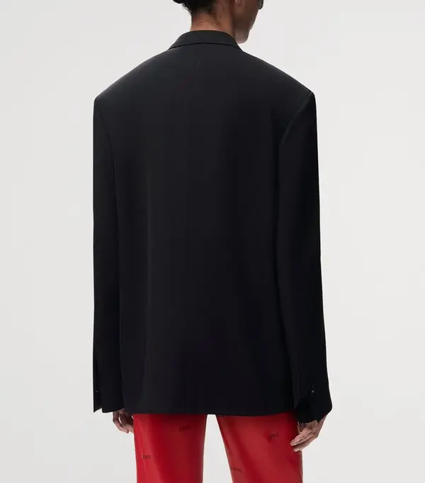 Loewe Wool-blend Layered-cuff Blazer