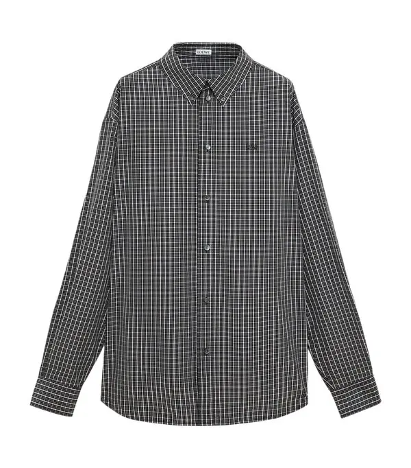 Loewe Check Anagram Embroidered Shirt