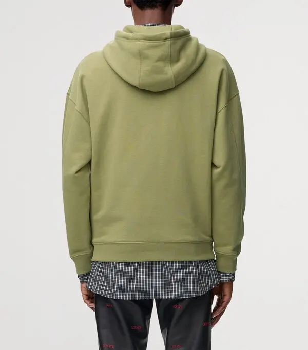 Loewe Cotton-blend Anagram Hoodie