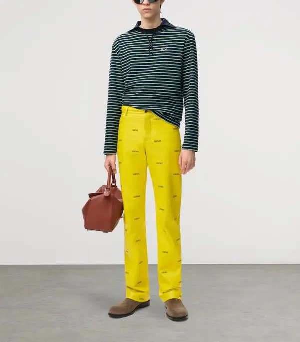 Loewe Stripe Toggle Polo Shirt