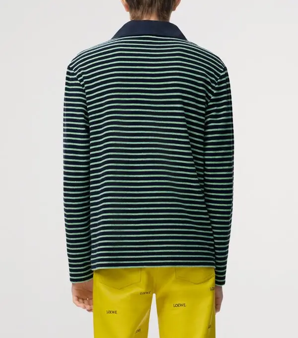 Loewe Stripe Toggle Polo Shirt
