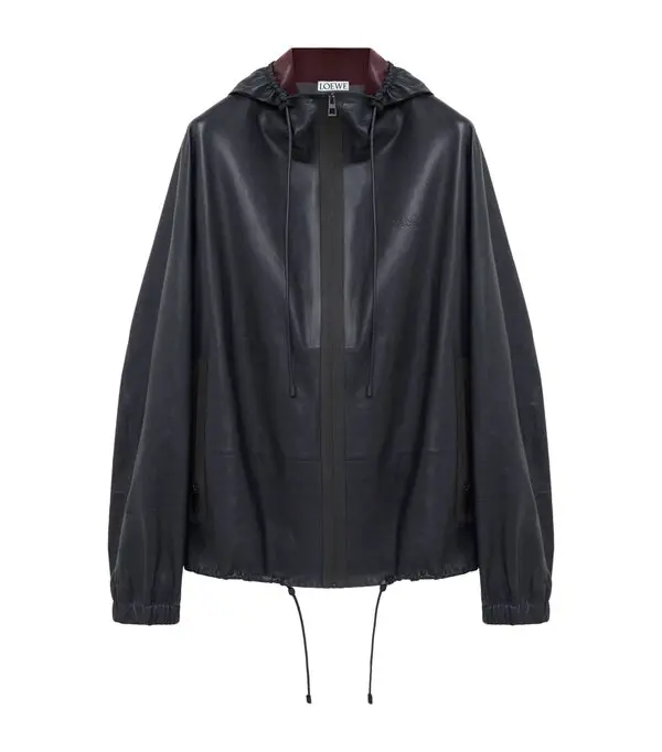 Loewe Lambskin Hooded Jacket