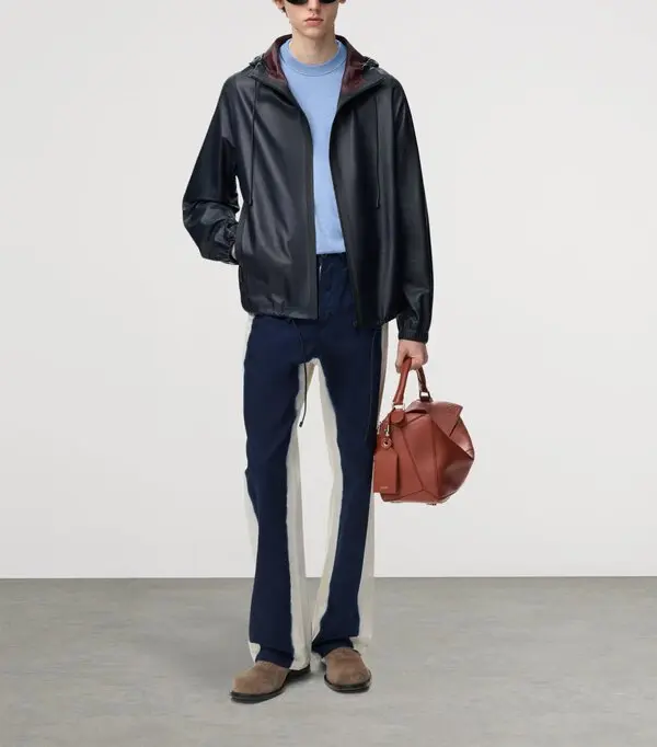 Loewe Lambskin Hooded Jacket