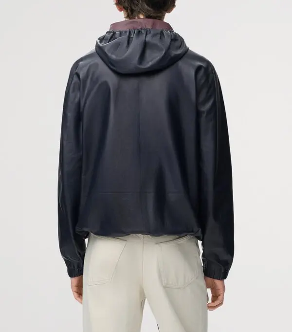 Loewe Lambskin Hooded Jacket
