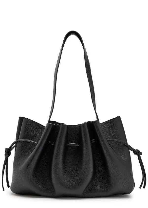 Yuzefi Scallop Suede Shoulder Bag
