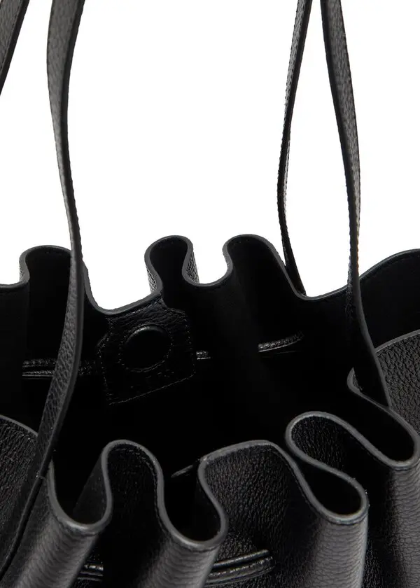 Yuzefi Scallop Suede Shoulder Bag