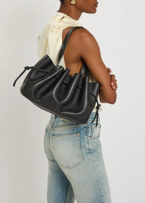 Yuzefi Scallop Suede Shoulder Bag