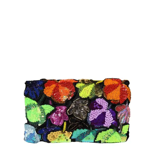 SIMITRI Neon Aurelia Clutch - Black