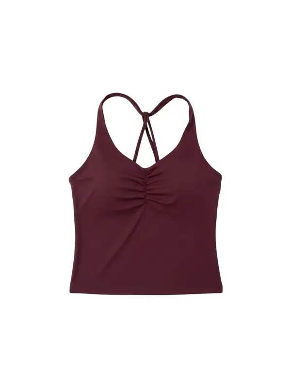 RAAE UK Burgundy Sculpt Scrunch Top