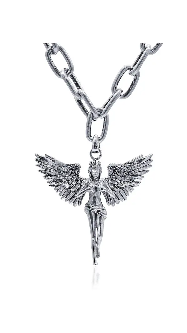 BAYEMEYC Jophiel Angel Necklace - Silver