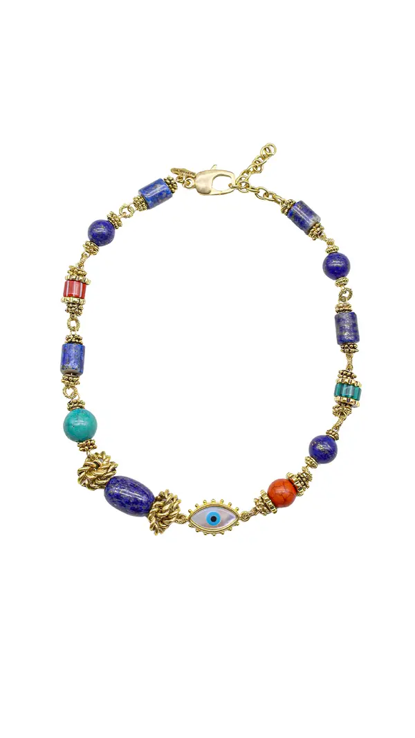 BAYEMEYC Naira Lapis Lazuli Necklace - Blue