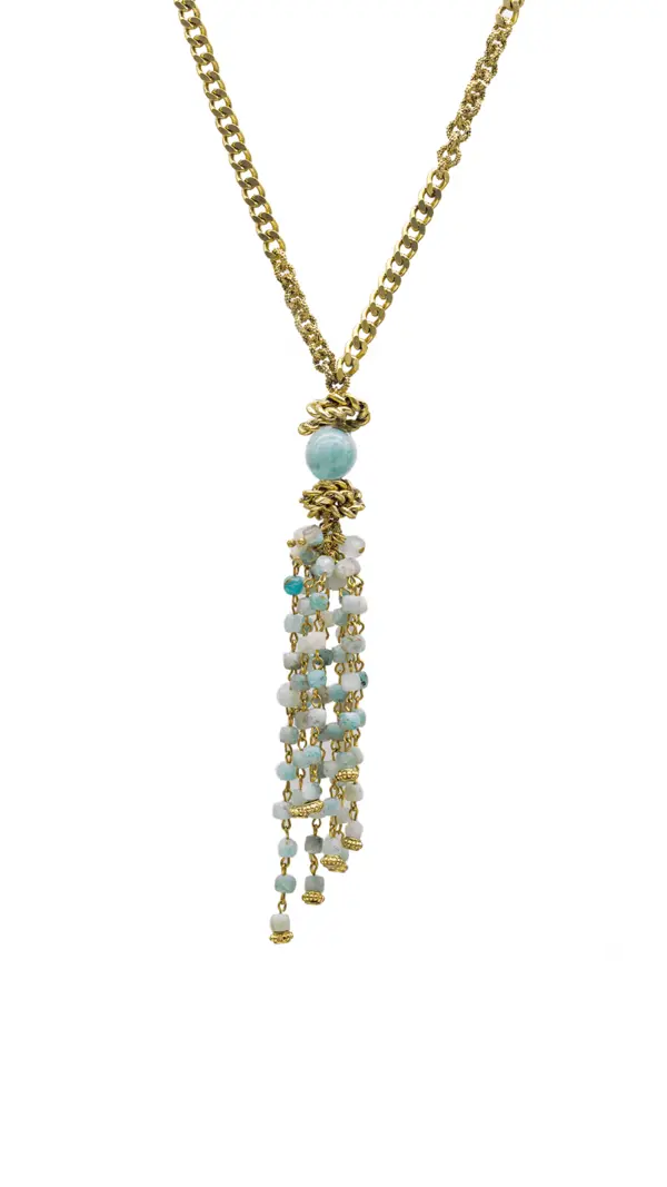 BAYEMEYC Cyren Amazonite Gemstone Necklace