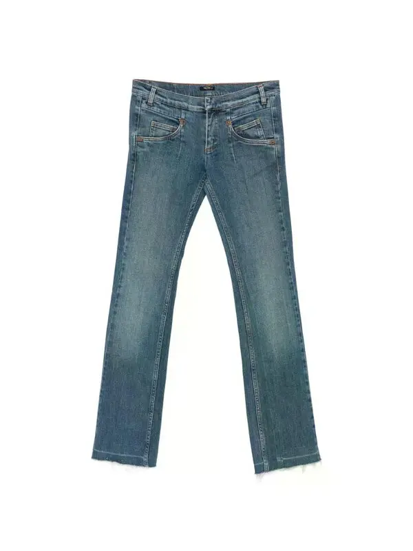 Miu Miu Raw-hem Denim Trousers