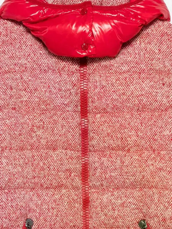 Moncler Quilted Hooded Jacket - Red