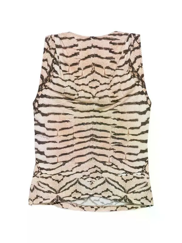 Roberto Cavalli 2000s Animal-print Blouse