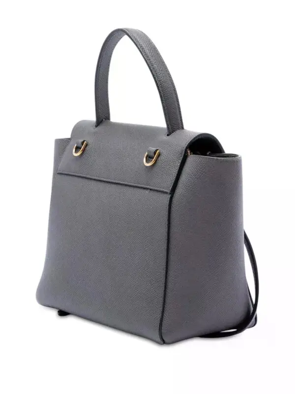 Celine Nano Grained Calfskin Belt Bag Satchel - Grey