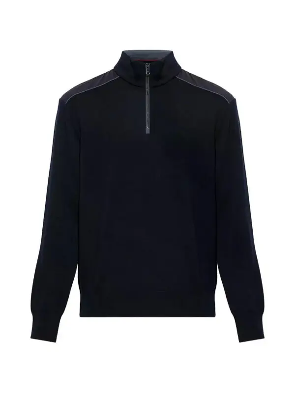 Paul & Shark Quarter-zip Stand-up Collar Sweater