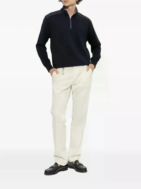 Paul & Shark Quarter-zip Stand-up Collar Sweater